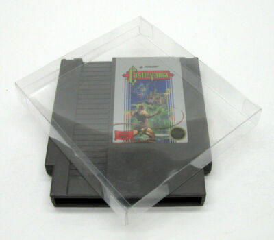 New Protectors Crystal Clear Cases Sleeves For NES Cartridge Nintendo ...