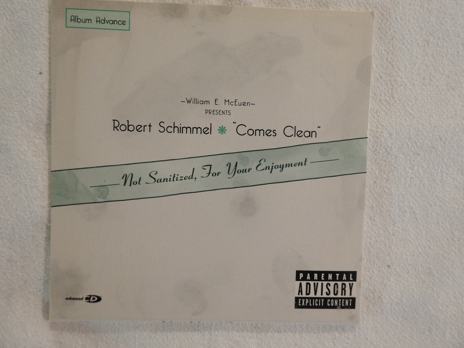Robert Schimmel "Comes Clean" RARE BRAND NEW ADVANCE PROMO ONLY CD ...