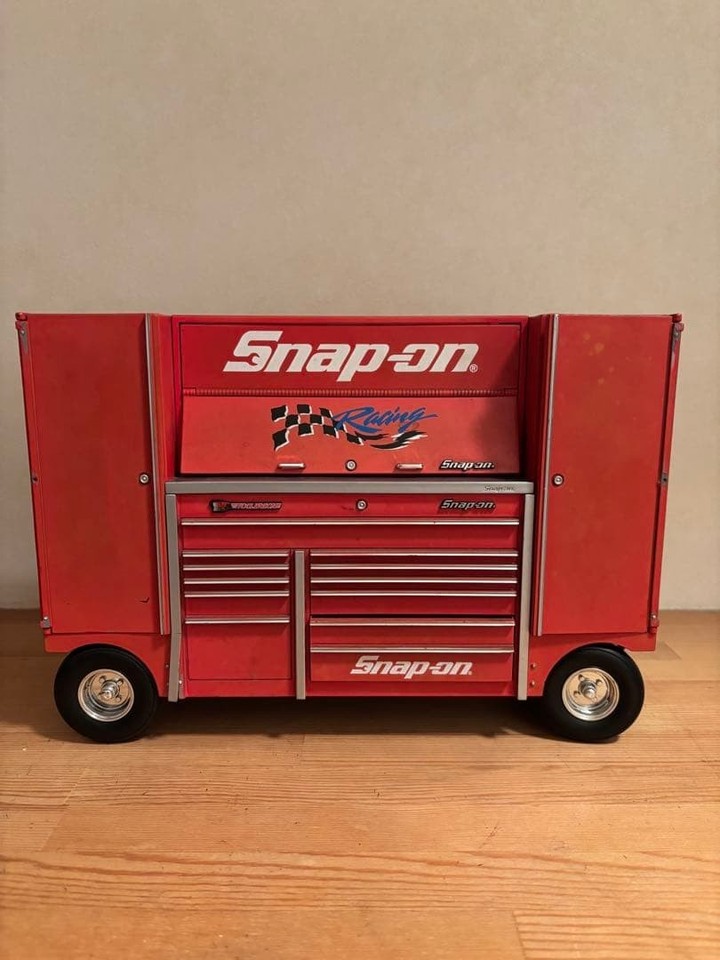 Snap-on Miniature Tool Cabinet Box Tool Wagon Mini Car Red RARE ...