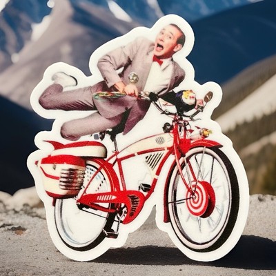 Pee Wee Herman vinyl Sticker Decal Die Cut Big Adventure Bicycle Bike 3 ...