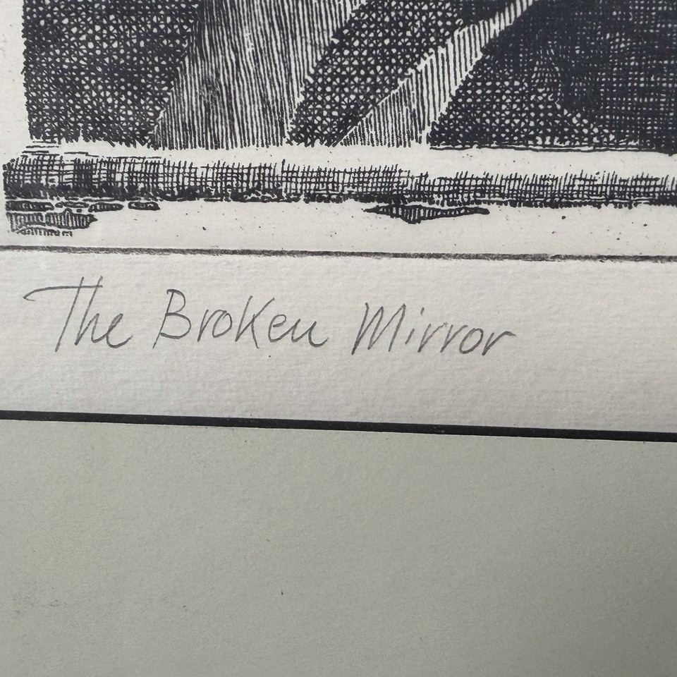 Curt Frankenstein "The Broken Mirror" Original Etching Framed Signed ...