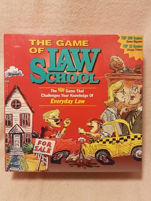 THE GAME OF LAW SCHOOL BY GET SMART GAMES 100% GREAT CONDITION READY ...