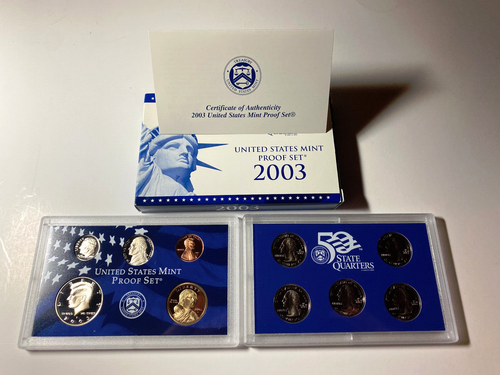 2003 U.S. Mint Proof Set, Original Packaging & COA | eBay