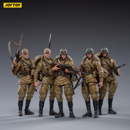 JOYTOY 1/18 3.75 Action Figure WWII Soviet Infantry Officer Anime ...