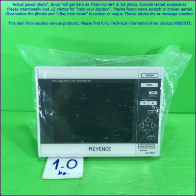 KEYENCE LS-7601, Micrometer Panel as photo, sn:0094, NEW missing box ...