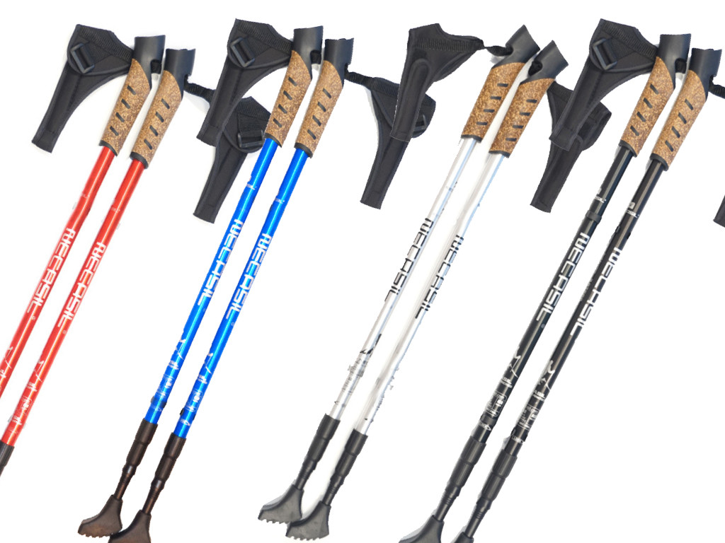 2 x Nordic Trekking Walking Hiking Pair Stick Pole | eBay