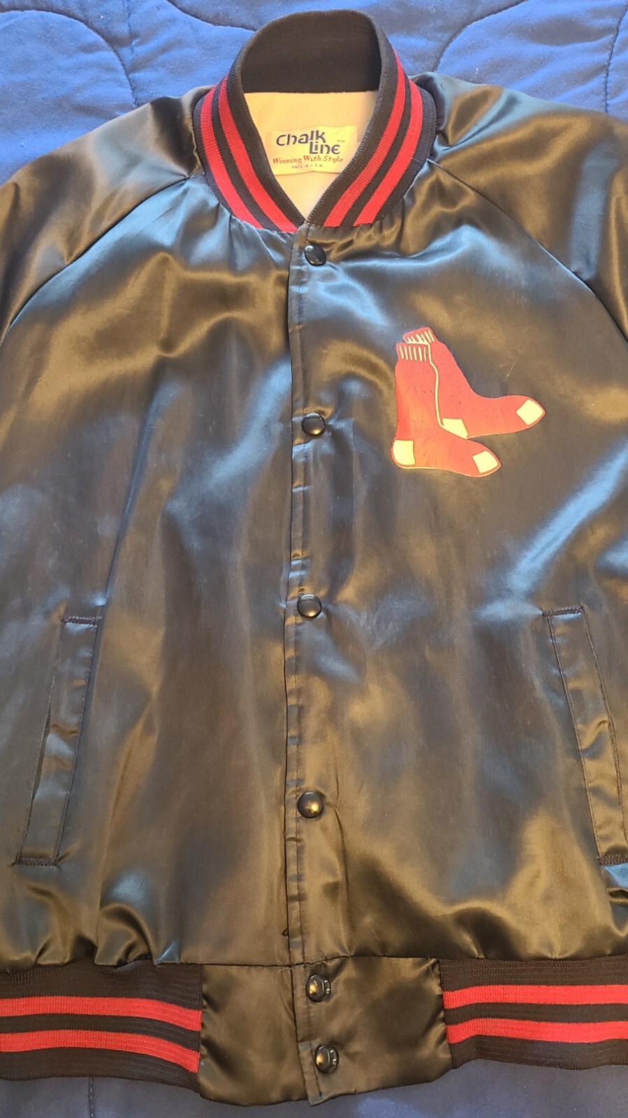 Boston Red Sox Vintage 80's Chalk Line Satin Jacket Size Large Read ...