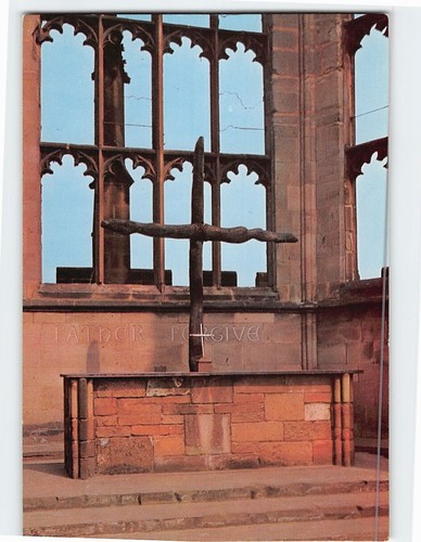 Postcard The Charred Cross Coventry Cathedral Coventry England | eBay