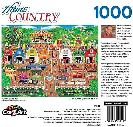 RoseArt Home Country Farm County Fair 1000 Piece Jigsaw Puzzle | eBay