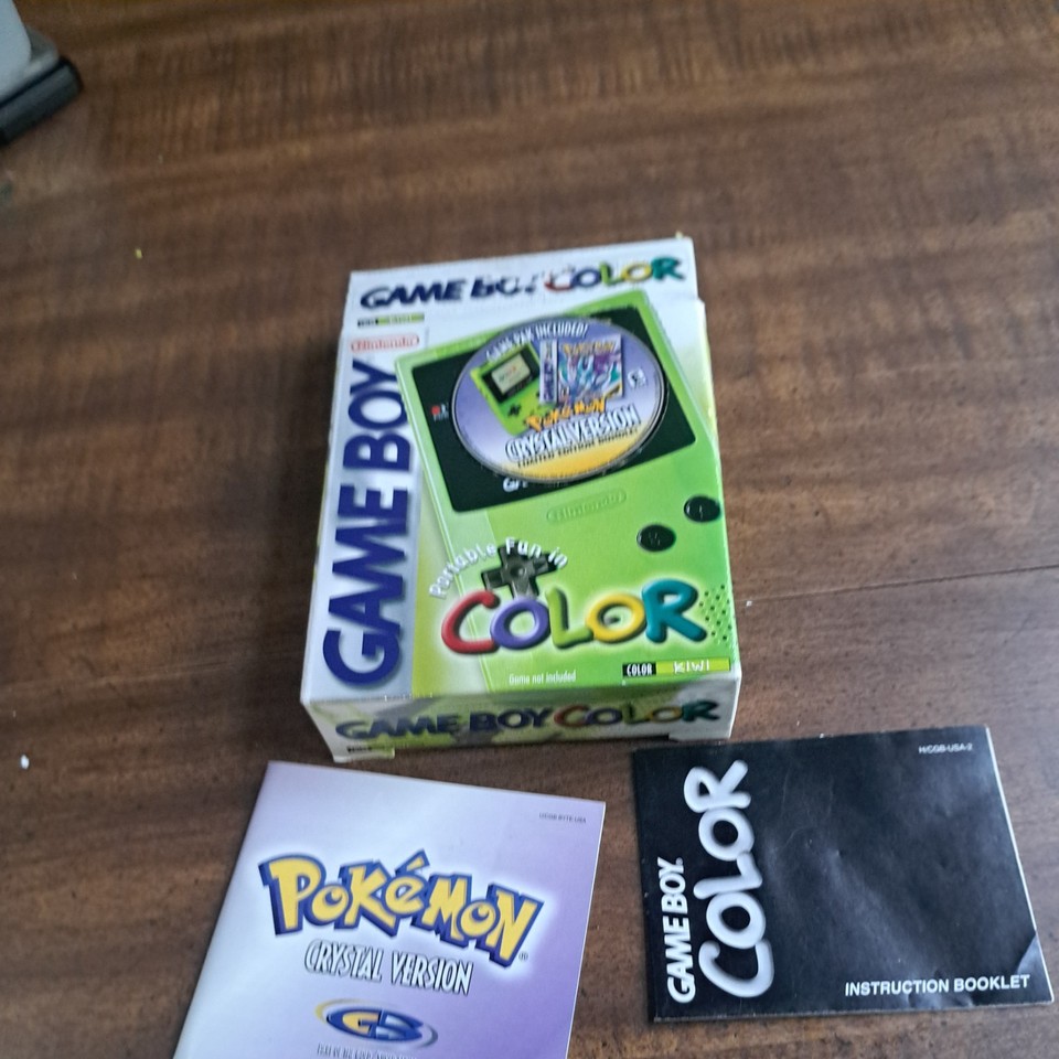 BOX ONLY for Nintendo Kiwi Gameboy Color Pokemon Crystal Limited ...
