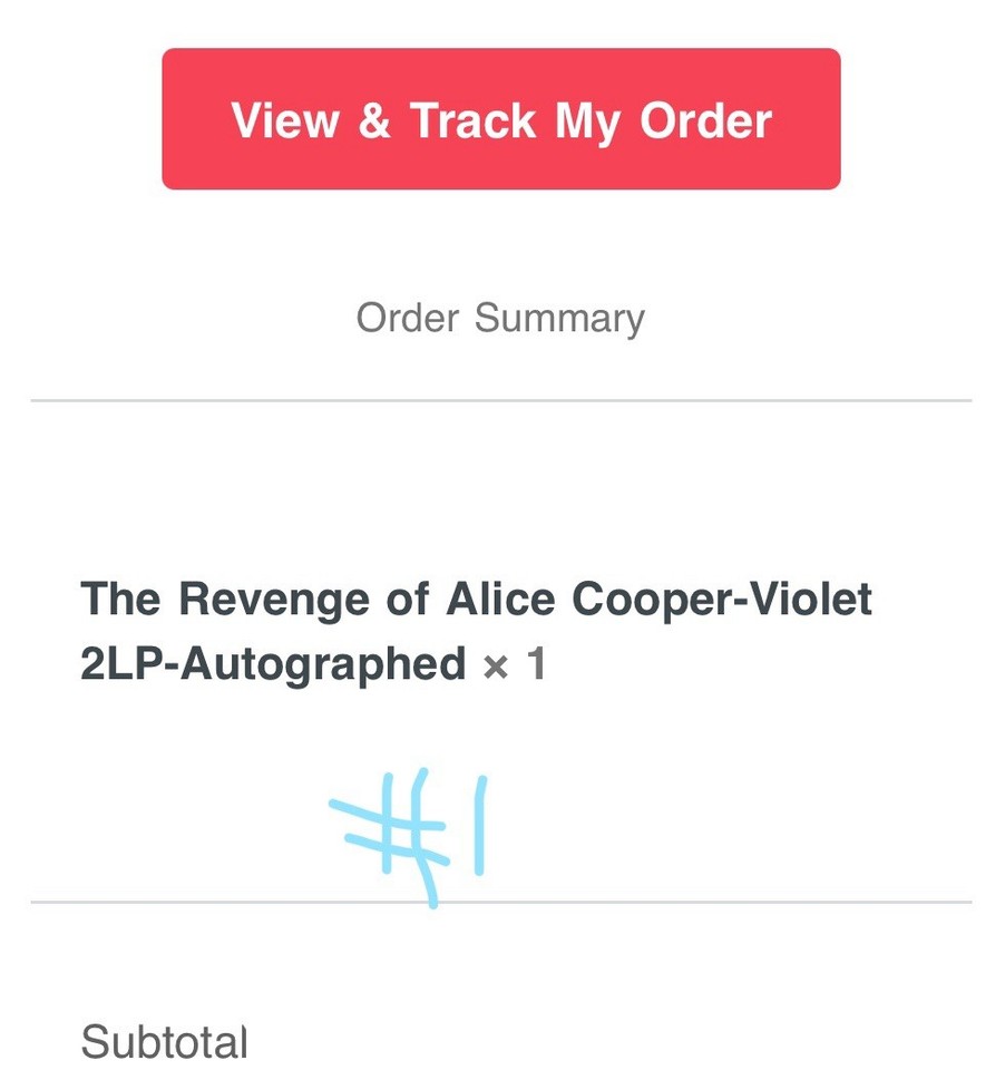 The Revenge of Alice Cooper SIGNED Violet Marble 2LP Full Band ...