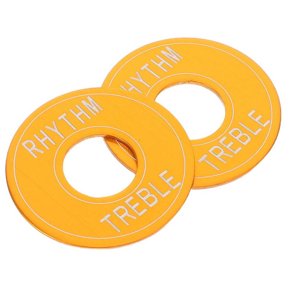 2 Pcs Electric Guitar Control Panel Rhythm Treble Ring Accesories ...