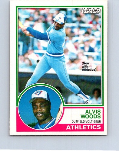VINTAGE BASEBALL CARD O-PEE-CHEE 1983 OAKLAND ATHLETICS ALVIS WOODS ...
