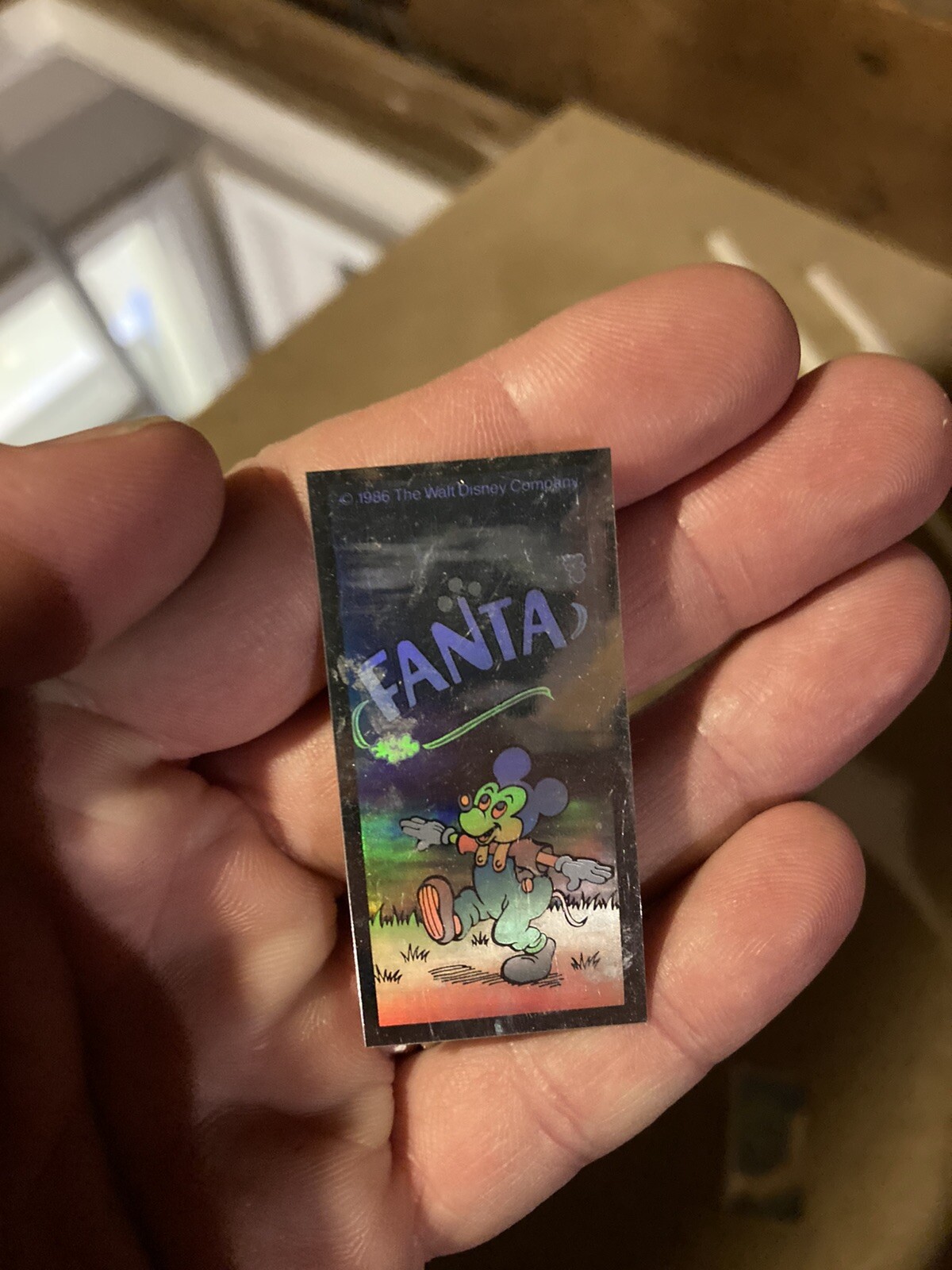 RARE WALT DISNEY - 1986 MICKEY MOUSE / FANTA HOLOGRAM STAMP/STICKERS X3 ...