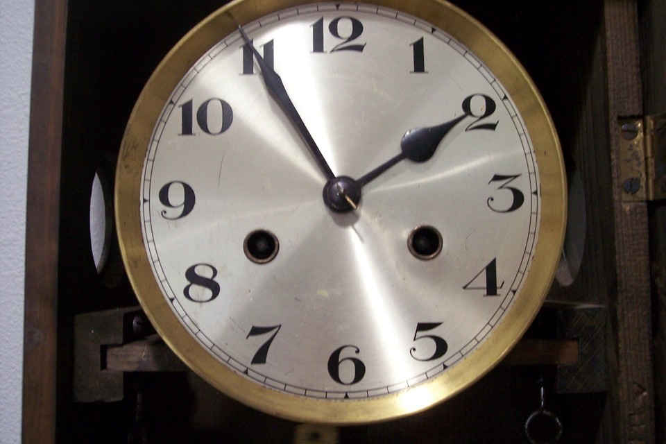 Antique Box Clock NICE | eBay