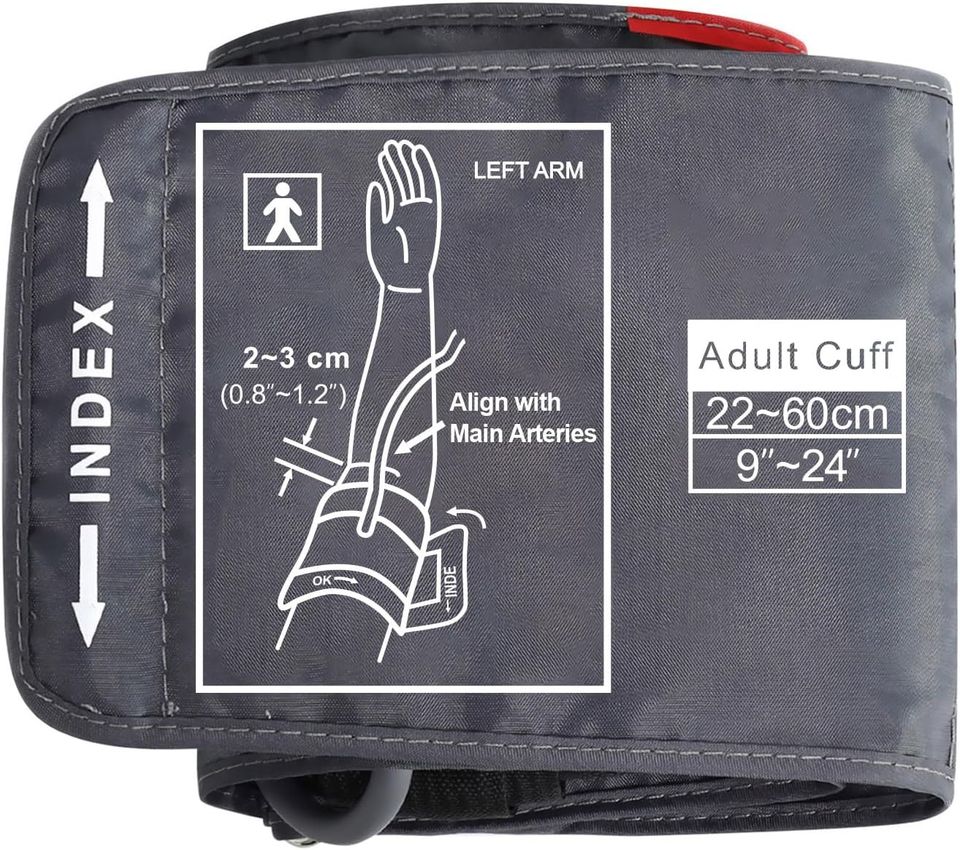 Extra Large Blood Pressure Cuff with 6 Connectors, Replacement XL Cuff ...
