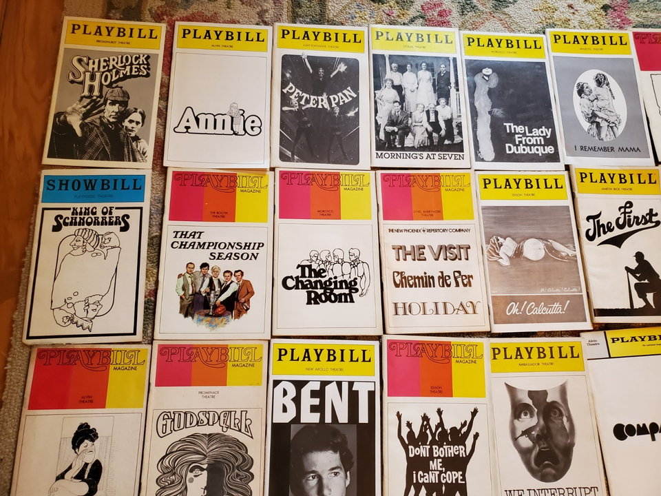LOT OF 40 VINTAGE BROADWAY PLAYBILLS -- MOST 1970s-80s | eBay