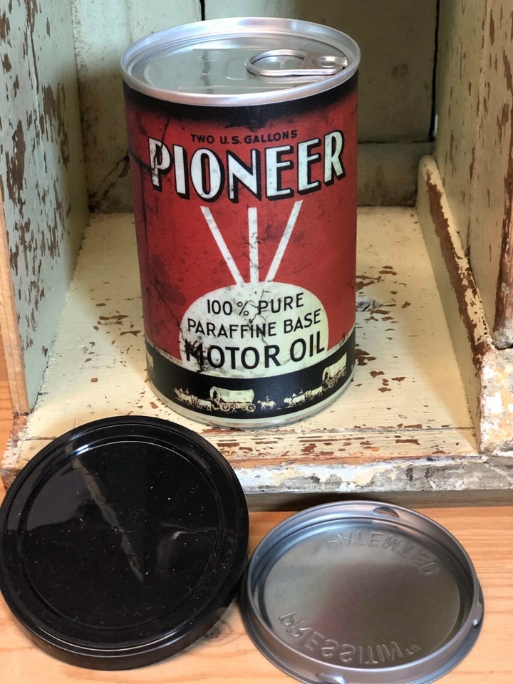 Vintage, Replica, motor oil, cans Rusty, Motoring, Tin Can, Man Cave ...