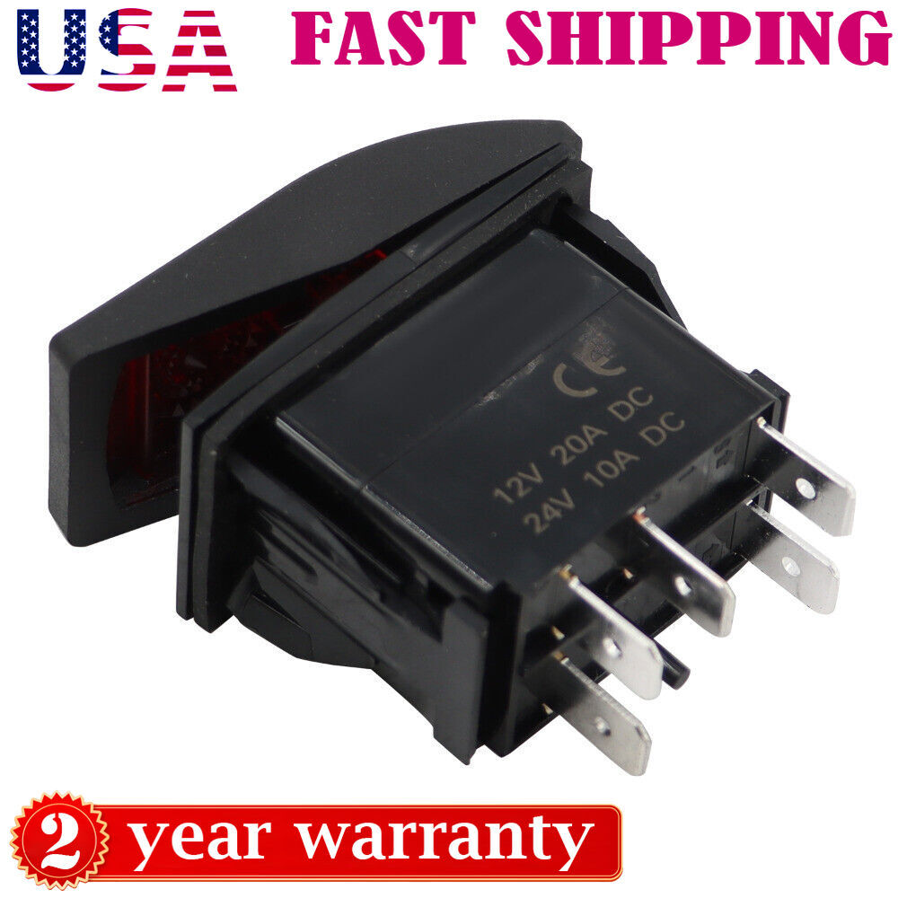 Rocker Start Stop Switch For Onan Cummins RV Generator 5-Pins Connector ...