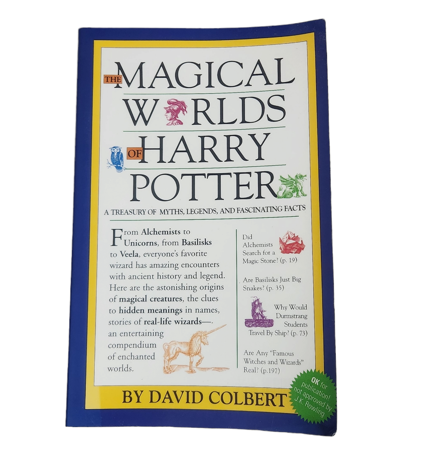 The Magical World of Harry Potter David Colbert Book Paperback 2001 ...