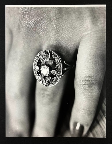 1980 Female Hand Model Victorian Jewelry Ring Bracelet Clasp Double ...