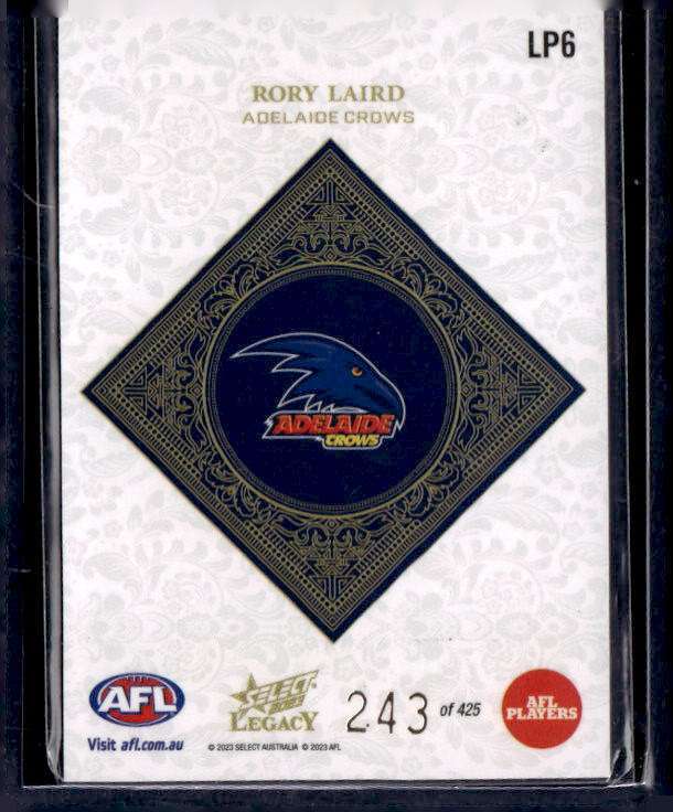 2023 AFL SELECT LEGACY, RORY LAIRD LEGACY PLUS 243/425 ADELAIDE | eBay
