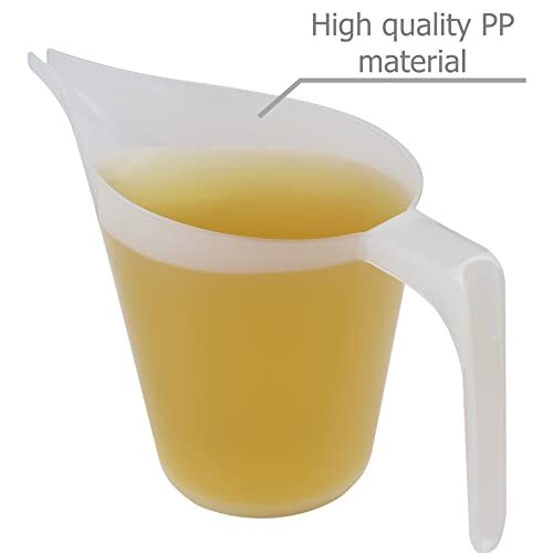 Plastic Funnel Pitcher Measuring Cup with Long Spout for Filling Muffin ...
