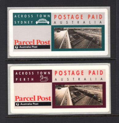 M2787 Australia 1991 SGBW1511,1512 - Across Town Parcel Post Labels ...