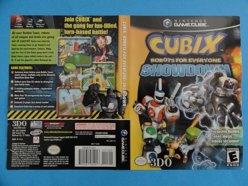 NINTENDO GAMECUBE CUBIX SHOWDOWN ORIGINAL COVER ART - NO GAME DISC ...