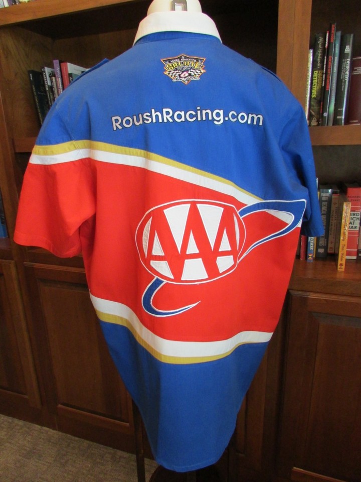 Team Caliber NASCAR Mark Martin #6 AAA Pit Crew Button Up Shirt Size XL ...