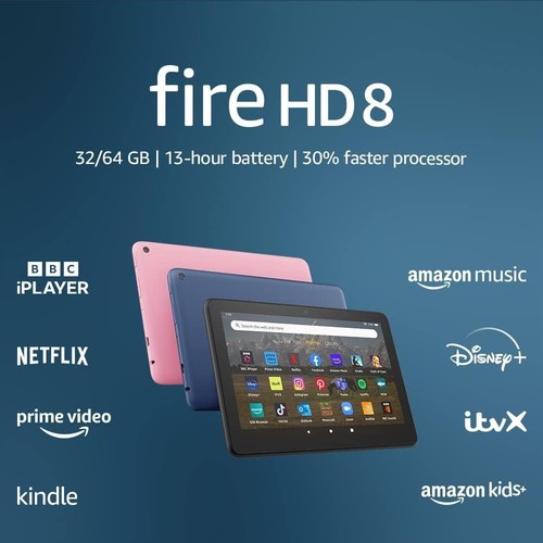 AMAZON FIRE HD 8 TABLET 12TH GENERATION WITH ALEXA FULL HD DISPLAY 32GB ...