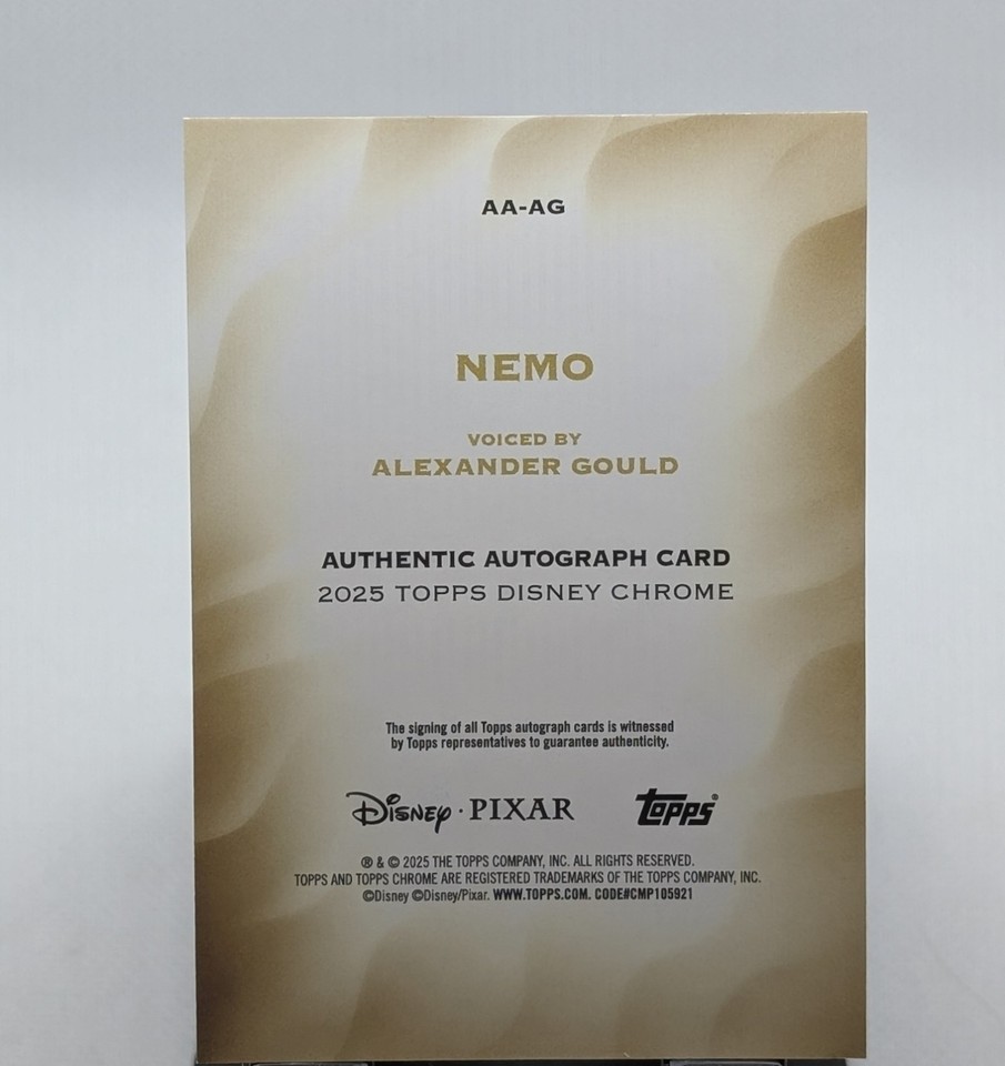 2025 Topps Chrome Disney Nemo Auto Green AA-AG /99 | FINDING NEMO | eBay
