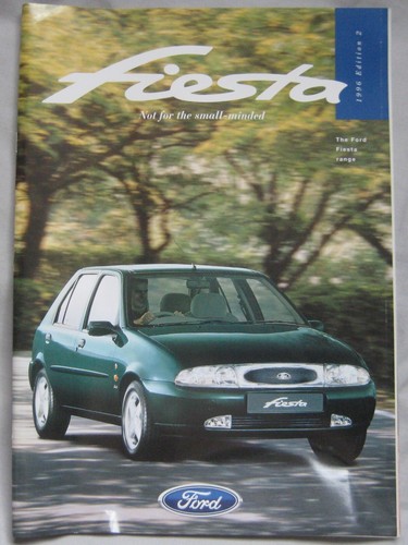 1996 Ford Fiesta Edition 2 Brochure Pub.No. FA1260/3 | eBay