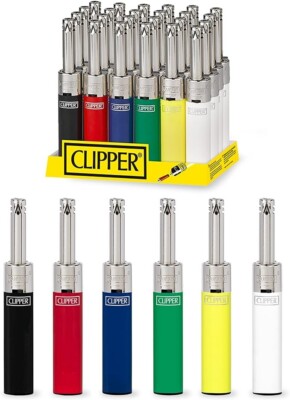 Clipper Mini Tube Lighter Refillable Candle Camping Utility Kitchen ...