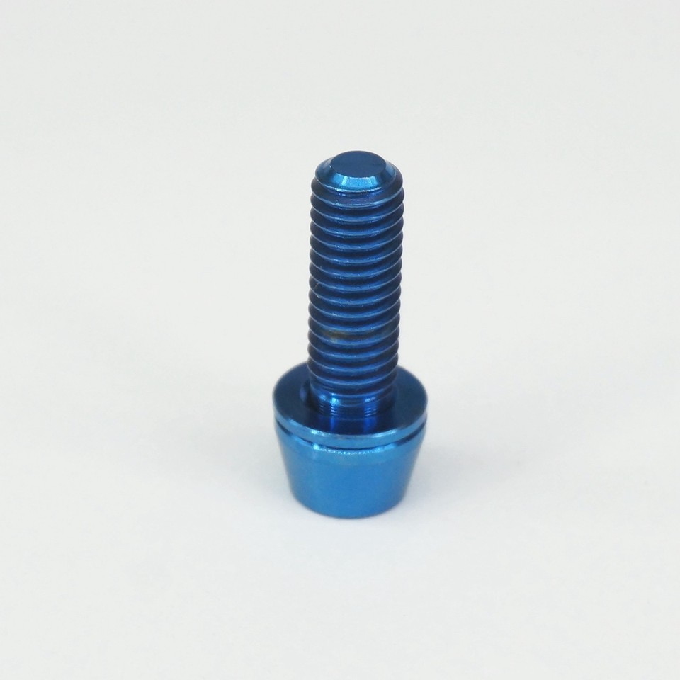 (4) M6x16/18/20mm GR5 Titanium Allen Screw Taper Cone Head Bolts With ...