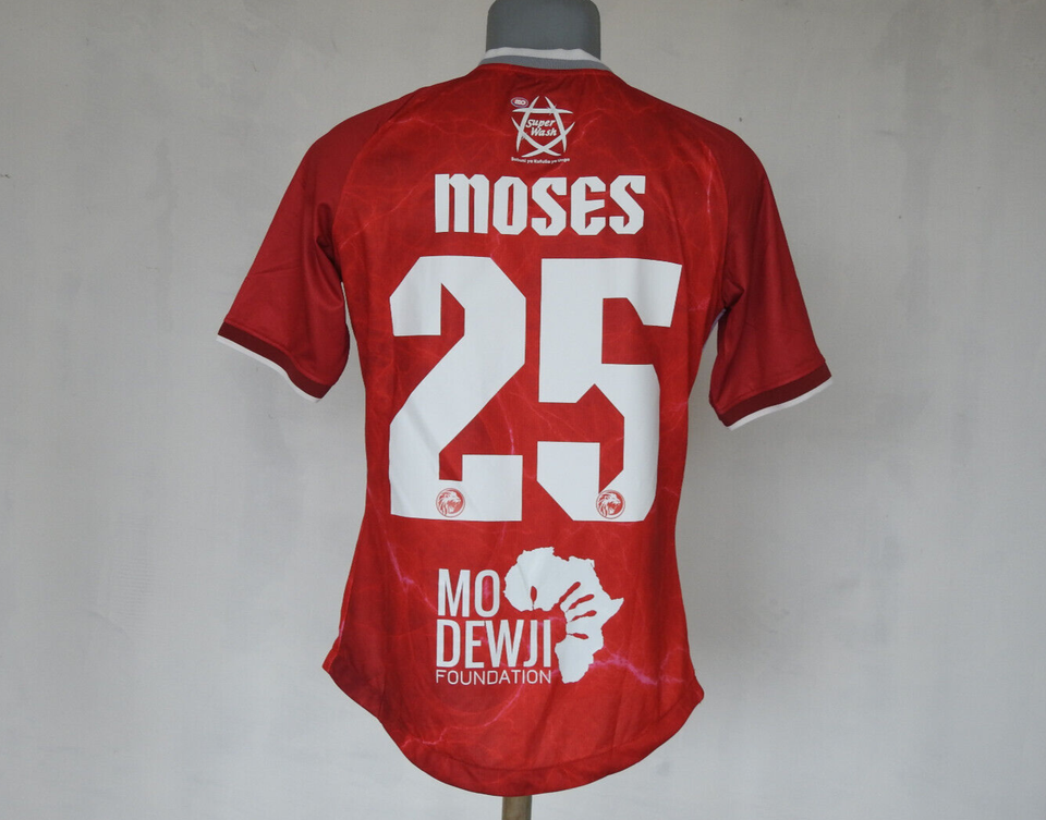 FC Simba 2022 Home Jersey #25 Moses VG Red Shirt Size L Football Soccer ...