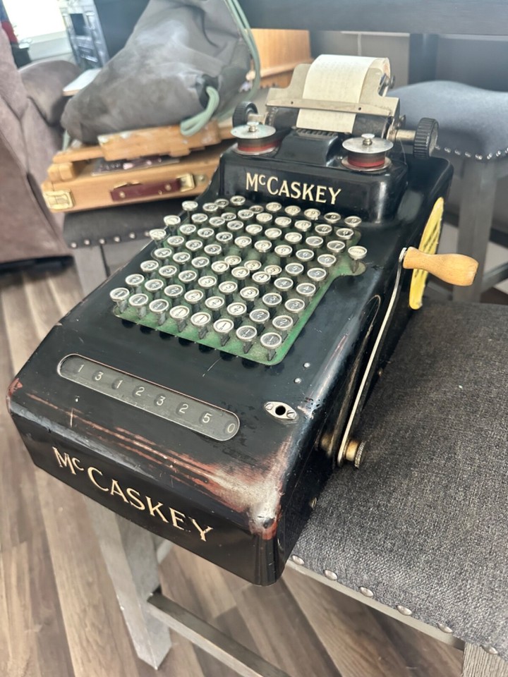 McCaskey Cash Register Adding Machine Antique 1920's | eBay