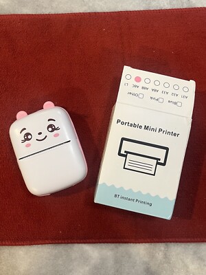 Compact portable mini printer- BT instant printing WORKS TESTED | eBay