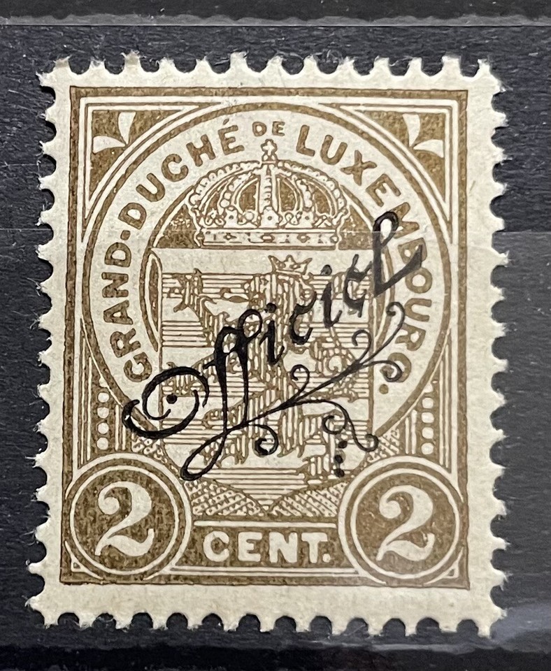 1908 Luxembourg Stamps Of 1906 Overprinted With Official Stamp Unused ...