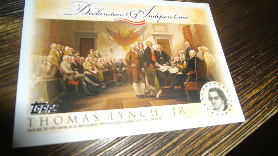 2006 TOPPS DECLARATION OF INDEPENDENCE THOMAS LYNCH JR. TRADING CARD | eBay
