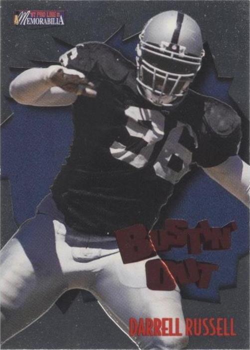 1997 Pro Line II Memorabilia - Bustin' Out Darrell Russell #B14 (RC ...