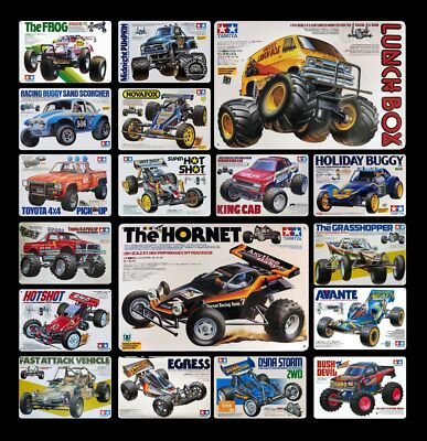 Metal Poster Vintage Rc Car Wall Decoration Alloy Tin Sign Plaque ...