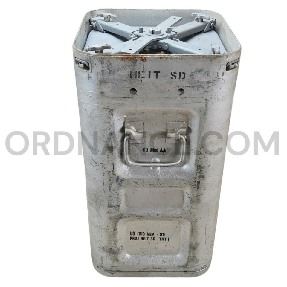 40mm Bofors 16-Cartridge Ammunition Storage Container AMMO WW2 Navy box ...