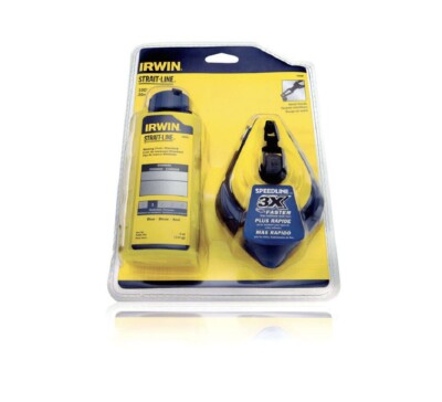 Irwin 1932880 Aluminum Strait-Line Classic Blue Chalk Line Reel 50 L ft ...