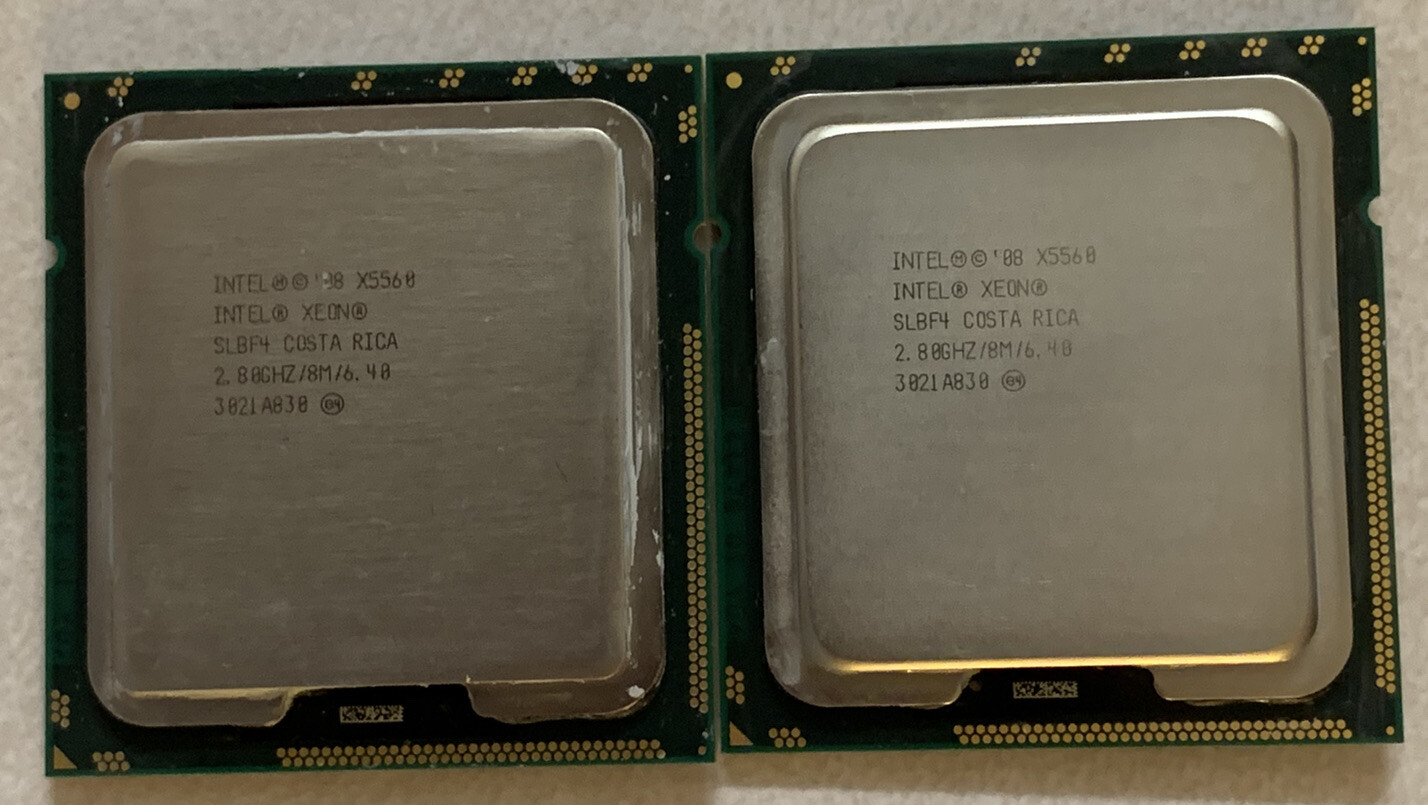 LOT of 2 Intel Xeon X5560 Processors | LGA1366 | eBay