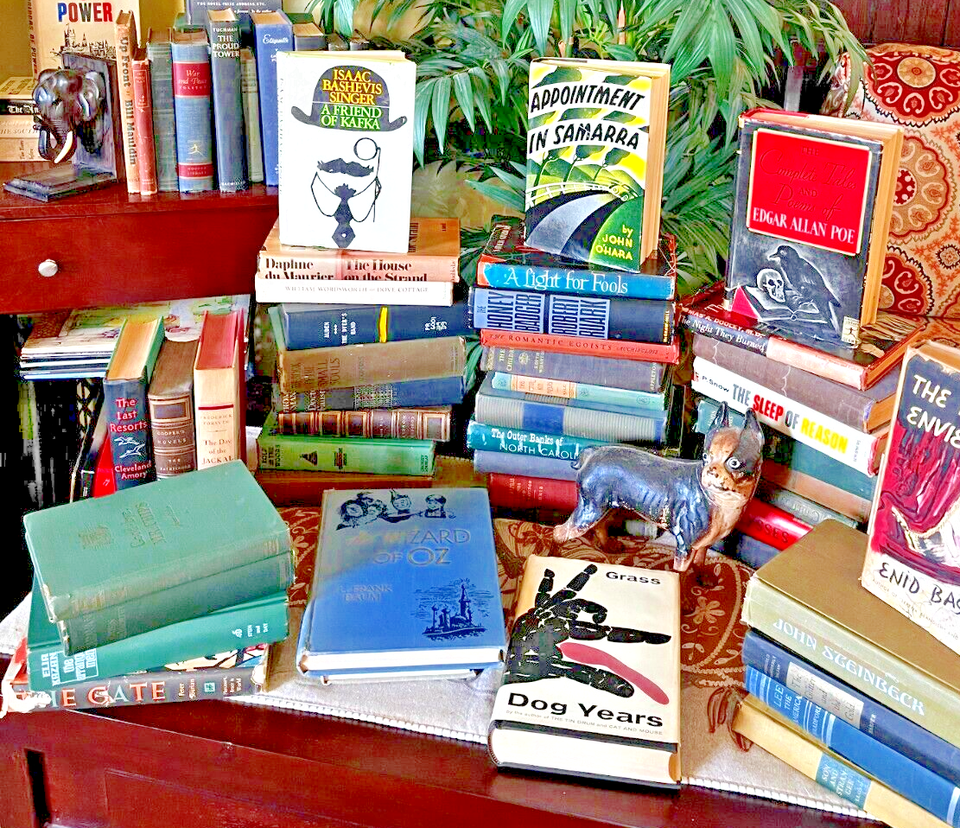 Lot of 10 Vintage Old Rare Antique Hardcover Books - Mixed Color ...