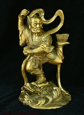 Collect China Brass Copper Myth Kui Xing Kuixing point bucket God on ...