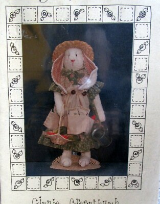Cottage Rose rabbit craft pattern garden soft sculpture bunny doll 17 ...
