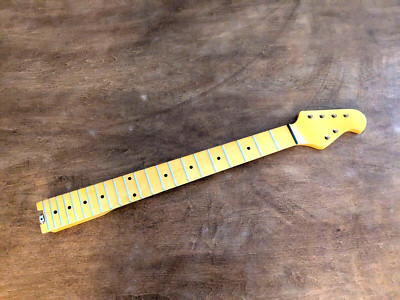 22 FRET 4x2 offset headstock spokewheel maple guitar neck replacement ...