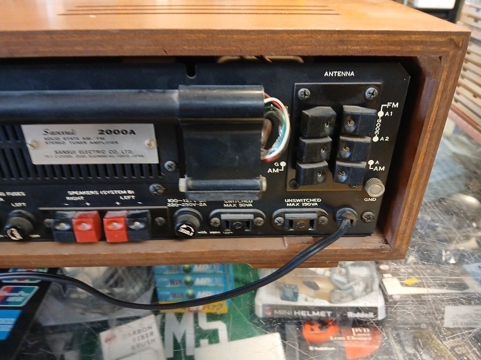 Sansui 2000A Solid State Stereo Receiver Tuner Amplifier Parts Works No ...